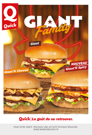 La gamme Giant revient avec Eric & Ramzy chez Quick | RESTO-Today